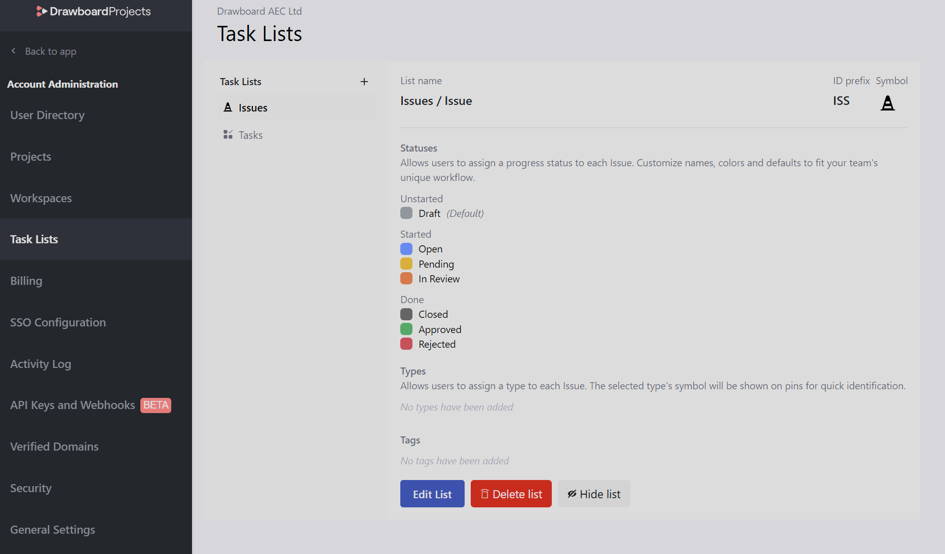 Power up your design review with Task Lists and Issues – Drawboard Help ...